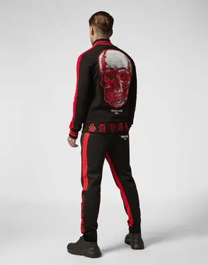 Philipp Plein Skull Embroidered Track Jacket