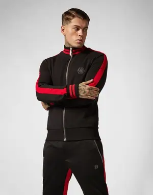 Philipp Plein Skull Embroidered Track Jacket