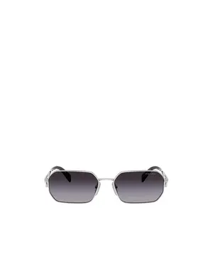 Prada Rectangular Frame Sunglasses - Gray