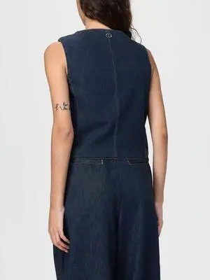 TWINSET Denim Boxy Waistcoat