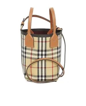 Burberry Checked Mini Tote Bag
