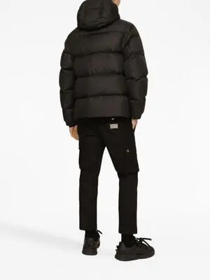 Dolce & Gabbana Padded Logo Jacket - Black