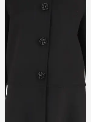 Valentino Garavani Long-sleeved Coat With Stand Collar
