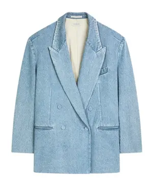 Dries Van Noten Double-breasted Denim Blazer