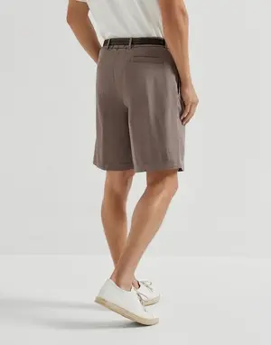 Brunello Cucinelli Tailored Wide-leg Bermuda Shorts - Gray