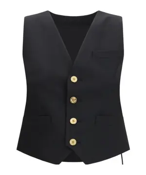 Sacai Suiting Twill Sleeveless Single-breasted Blazer