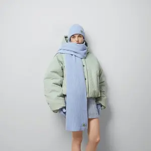 Gucci Gg-patch Ribbed-knit Scarf
