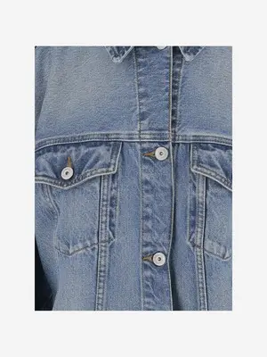 Jacquemus Denim Collared Button-up Jacket - Blue