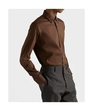 Prada Long-sleeved Poplin Shirt