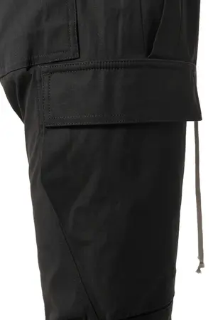 Rick Owens Drawstring Cargo Trousers - Black