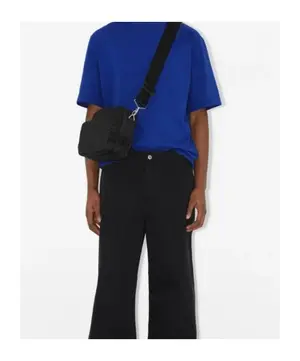 Burberry Check Shoulder Strap Crossbody Bag - Black