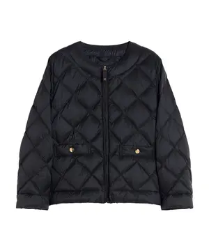 Max Mara Quilted Zip Jacket - Black