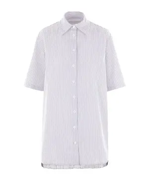 NICCOLO PASQUALETTI Douglas Striped Shirt - Blue