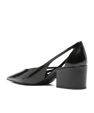 Prada Logo-embossed Pointed-toe Pumps - Black