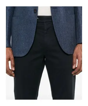 Canali Belt Loops Slacks - Black