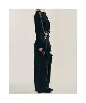 Simone Rocha Long Sleeve T-shirt With Satin Bow Detail