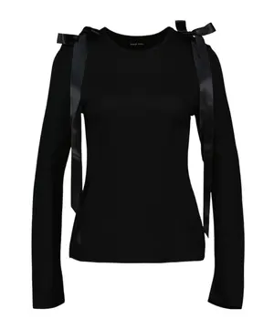 Simone Rocha Long Sleeve T-shirt With Bow Detail