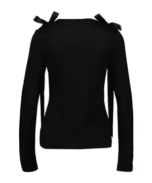 Simone Rocha Long Sleeve T-shirt With Bow Detail