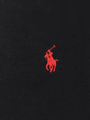 Ralph Lauren Polo Logo Drawstring Hoodie - Black