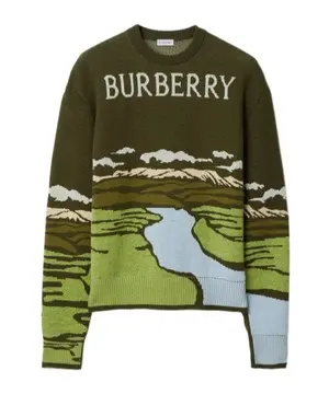 Burberry Landscape Jacquard Crewneck Jumper