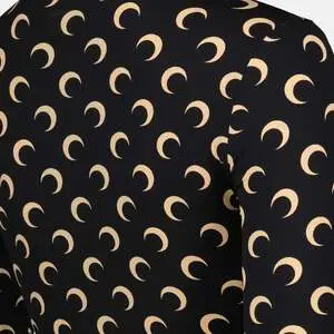 MARINE SERRE Moon Print Long Sleeve Crewneck T-shirt - No