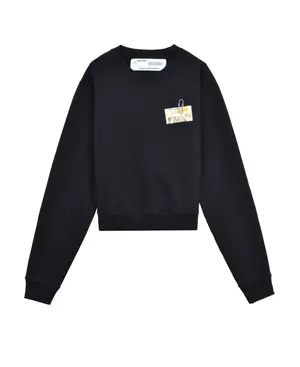 Off-White Crew Neck Long Sleeve Sweater