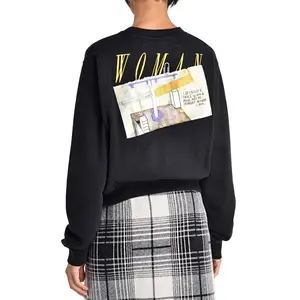 Off-White Crew Neck Long Sleeve Sweater