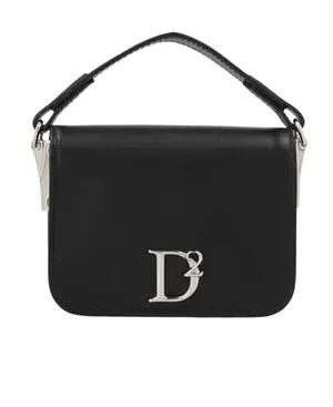 Dsquared2 Logo Plaque Fold-over Shoulder Bag - Black