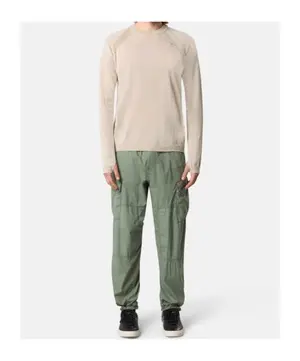 Stone Island Crewneck Jumper With Thumbhole Cuffs