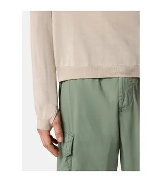 Stone Island Crewneck Jumper With Thumbhole Cuffs