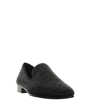 GIUSEPPE ZANOTTI Embellished Round Toe Loafers