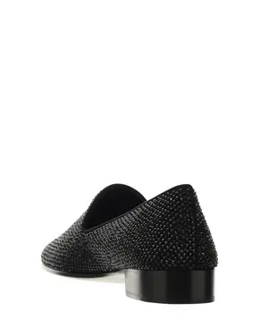 GIUSEPPE ZANOTTI Embellished Round Toe Loafers