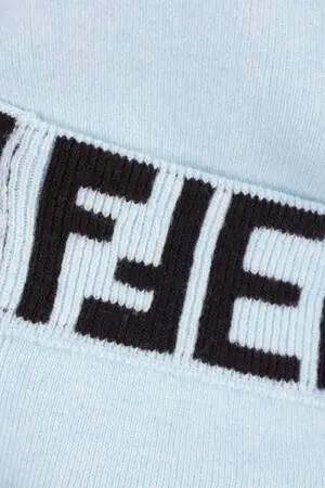 Fendi Light Wool Blend Cut-out Detailed Cardigan