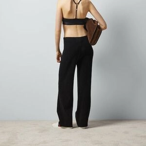 Gucci Crystal Logo Plaque Trousers