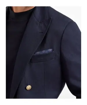 Brunello Cucinelli Brunello Ethnic Patterned Pocket Square Scarf - Blue