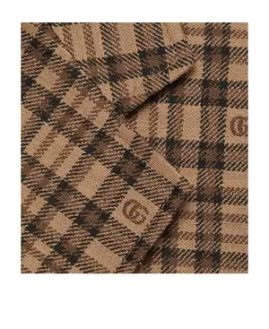 Gucci Checked Blazer With Gg Monogram