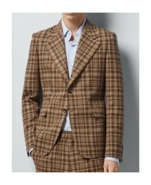 Gucci Checked Blazer With Gg Monogram