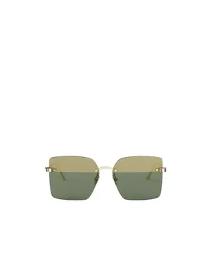 Dior Square Frameless Sunglasses - Green