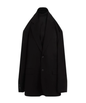Balenciaga Suspended Tailored Dress - Black
