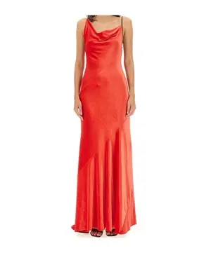 Philosophy Di Lorenzo Serafini Draped Sleeveless Maxi Dress - Red