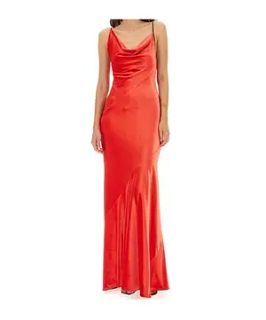 Philosophy Di Lorenzo Serafini Draped Sleeveless Maxi Dress - Red