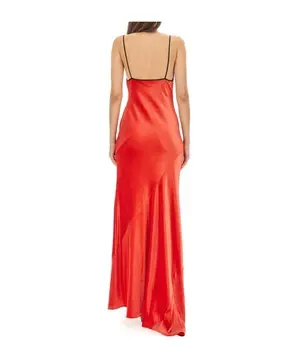 Philosophy Di Lorenzo Serafini Draped Sleeveless Maxi Dress - Red