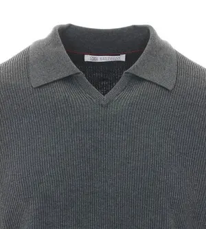 Brunello Cucinelli V-neck Knitted T-shirt