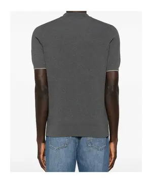 Brunello Cucinelli V-neck Knitted T-shirt