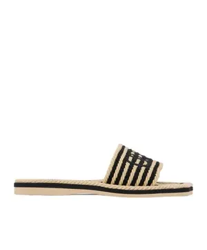 Chloé Logo-detail Flat Sandals - Nude
