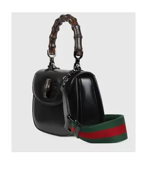 Gucci Bamboo Small Handbag - Black