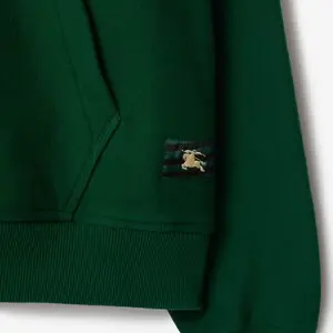 Burberry Long Sleeve Drawstring Hoodie - Green