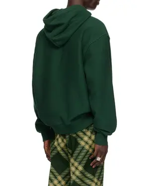Burberry Long Sleeve Drawstring Hoodie - Green