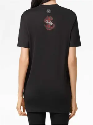 Philipp Plein Teddy Bear Graphic T-shirt - Black