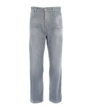 Dsquared2 Distressed Cropped Jeans - Gray
